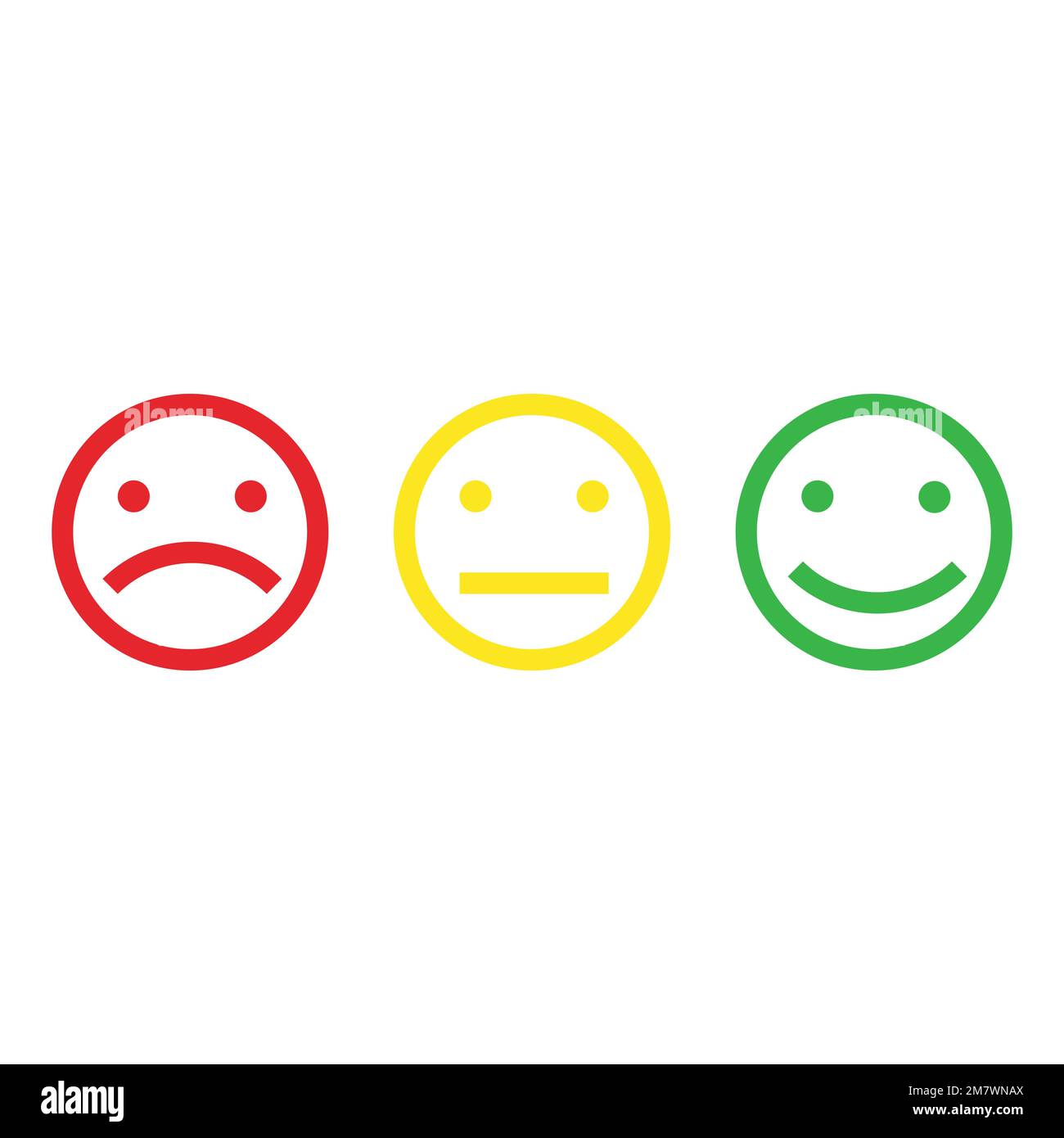 Smiley flat vector set emoticons hi-res stock photography and images ...