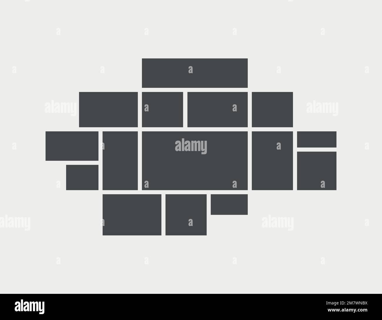 Mood Board isolated on white background. Vector illustration. Eps 10 ...