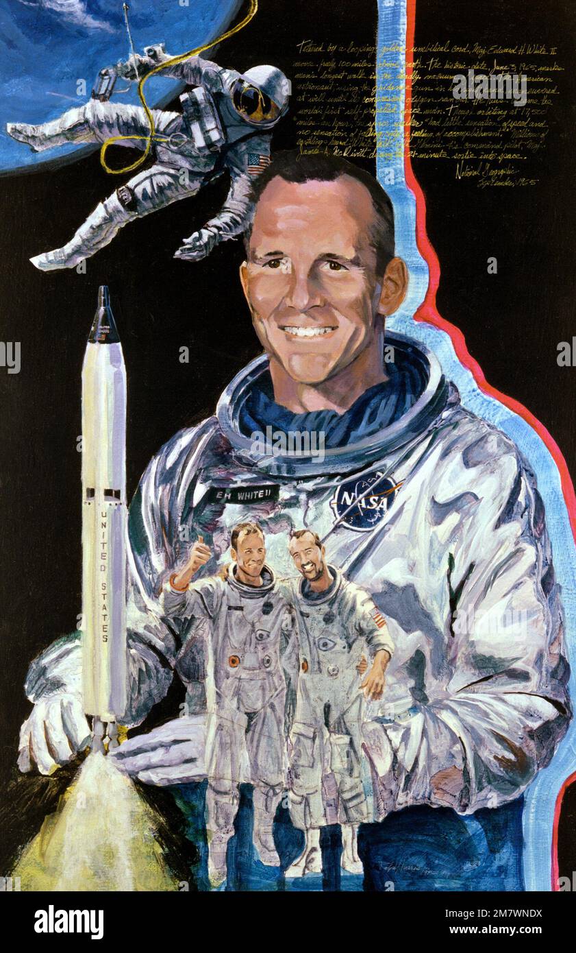 Artwork: "USAF Astronaut Edward H. White II," 1930-1967 Artist: Ralph ...