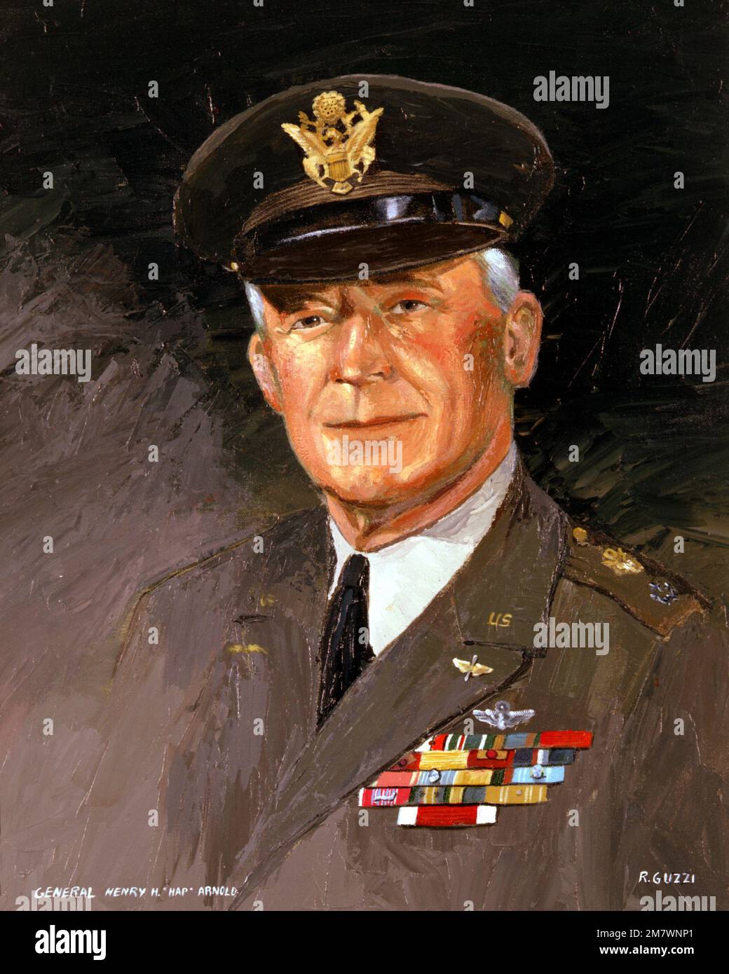 Artwork: "General Henry H. 'Hap' Arnold" Artist: Rita Guzzi. Country ...