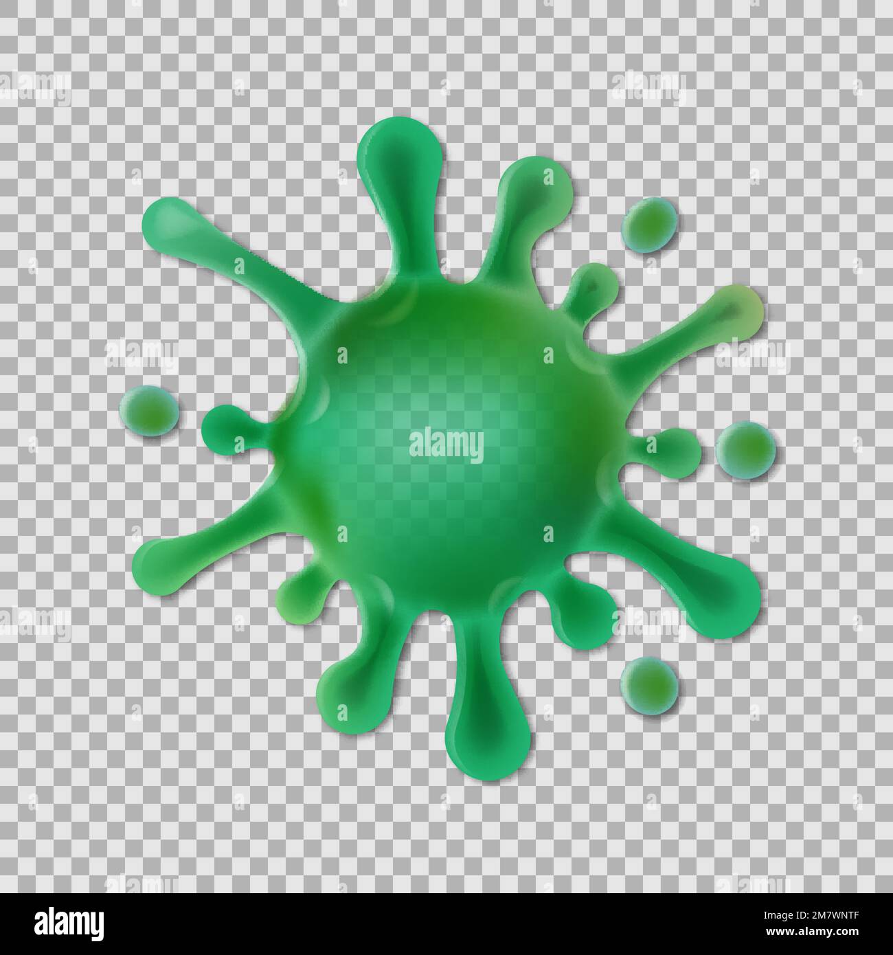 Splattered slime isolated on transparent background. Vector ...