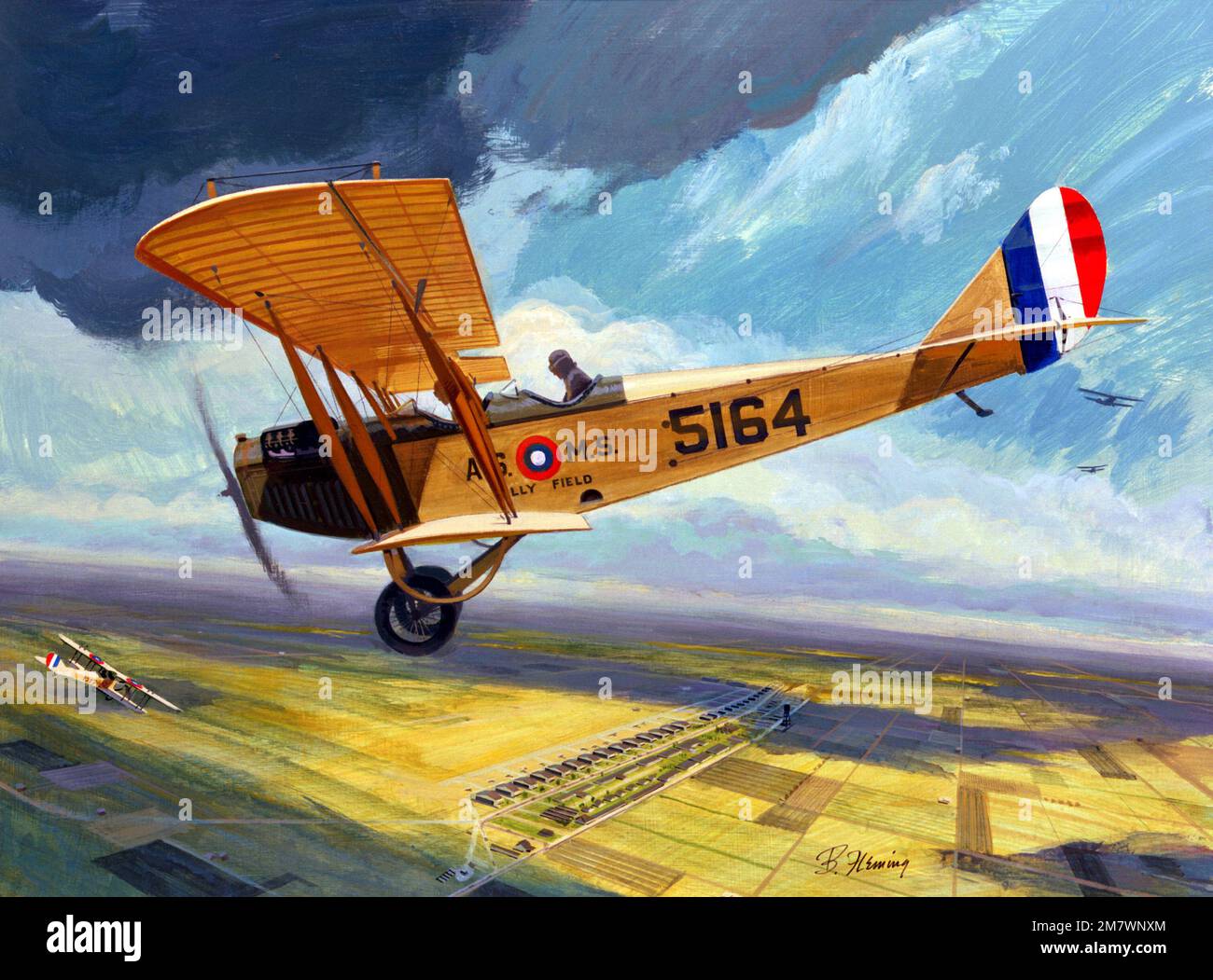 Artwork: "Kelly Field, Texas," 1925 Artist: Bill Fleming. Country ...