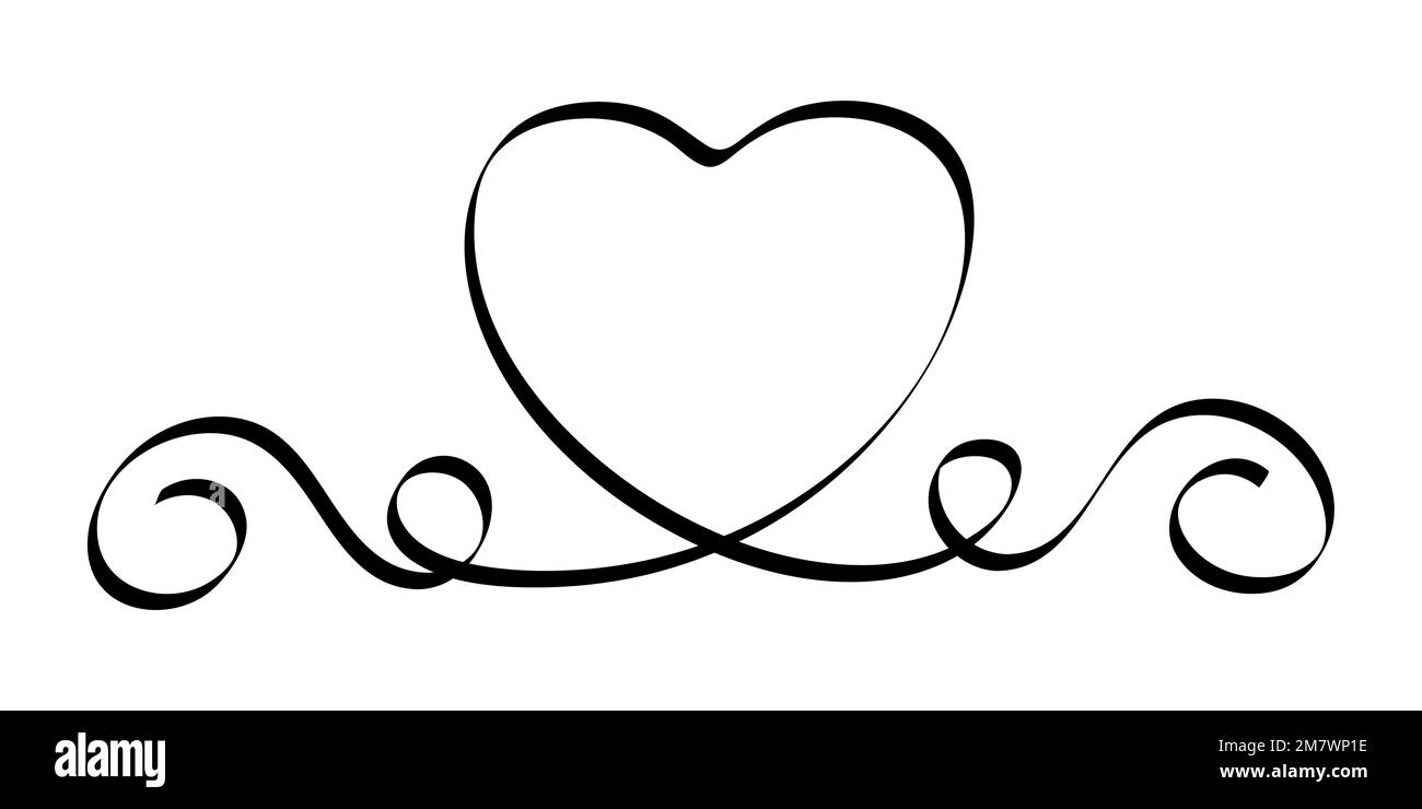 Heart Scroll Border