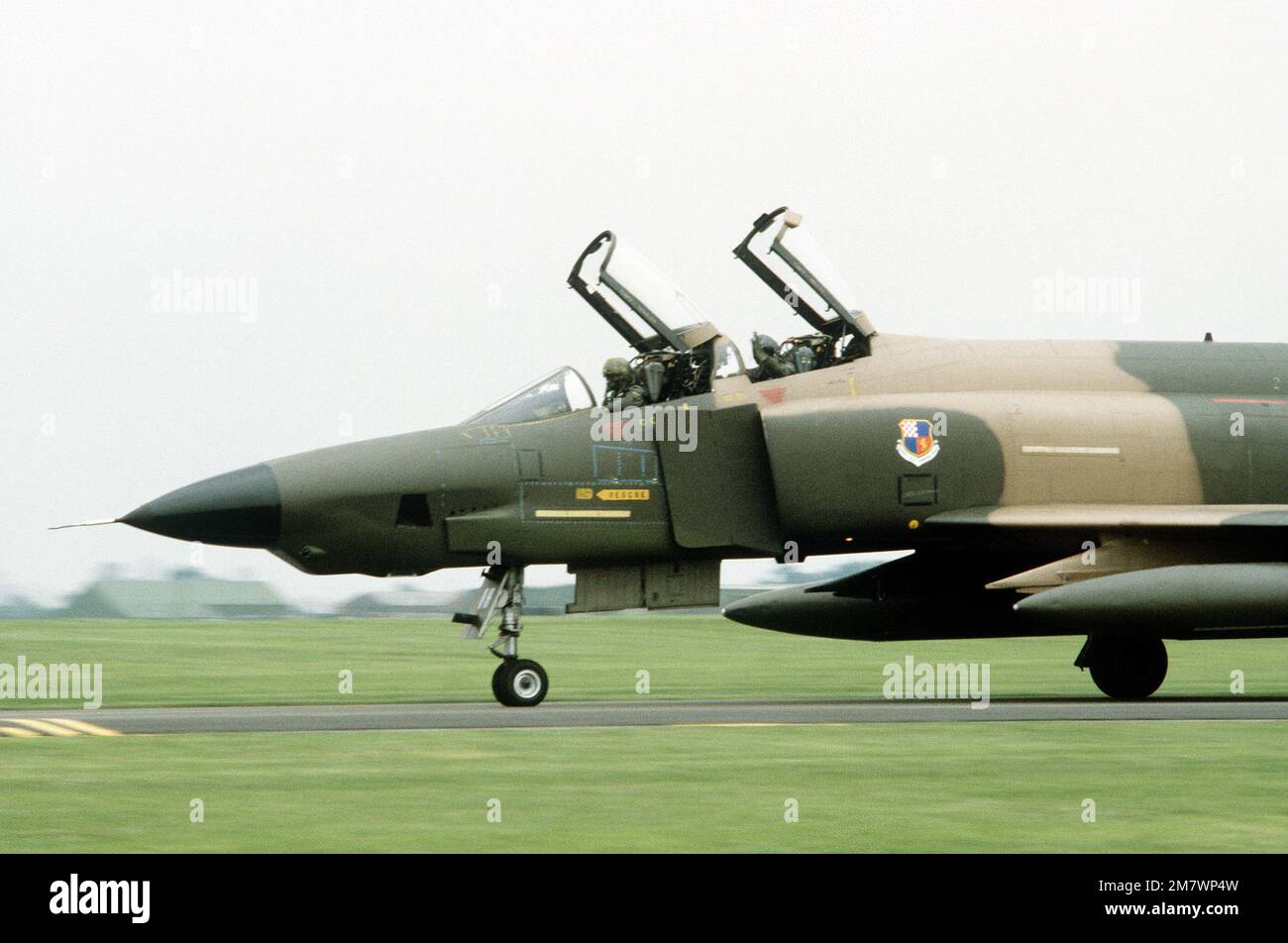 A left side view of an RF-4C Phantom II aircraft from the 62nd Tactical ...