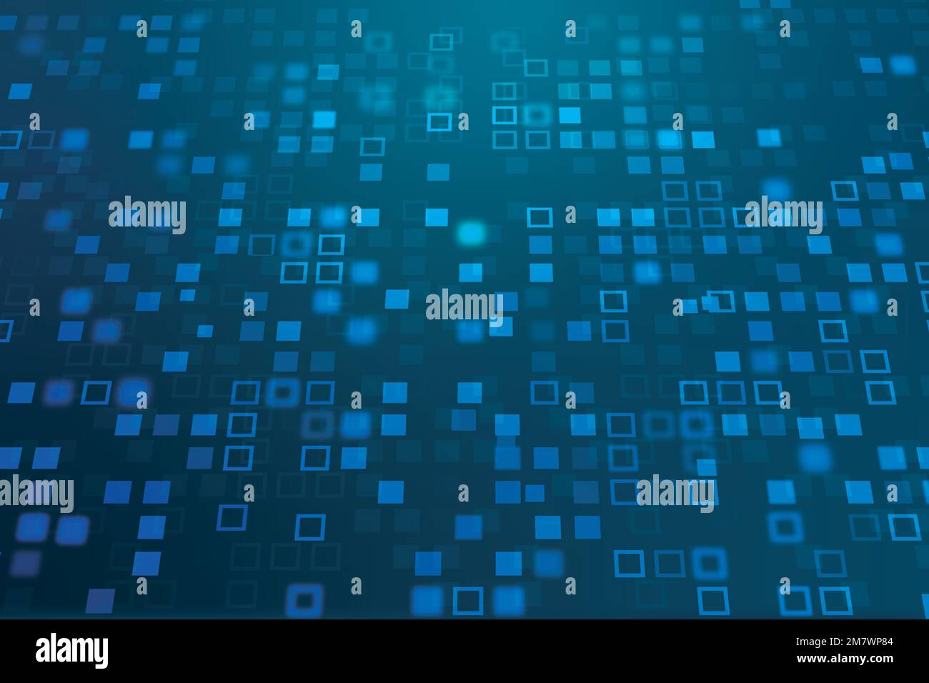 Blockchain technology background vector in gradient blue Stock Vector ...