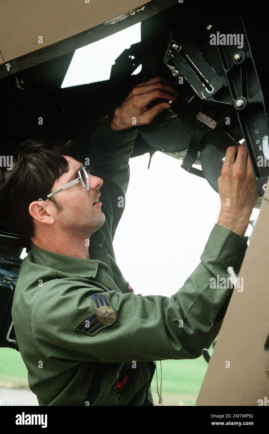 SRA Dwight T. Tipton, an avionics sensor system specialist with the ...
