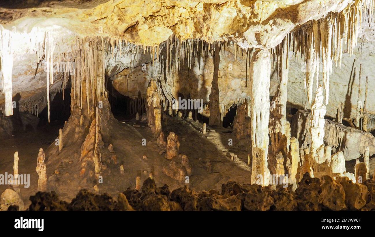 fascinating world of dripstone cave Cuevas del Drach, Mallorca, Spain ...