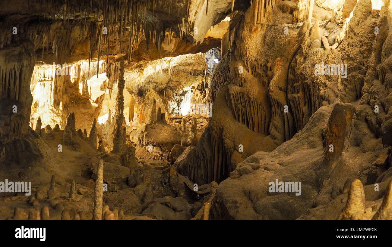 fascinating world of dripstone cave Cuevas del Drach, Mallorca, Spain ...