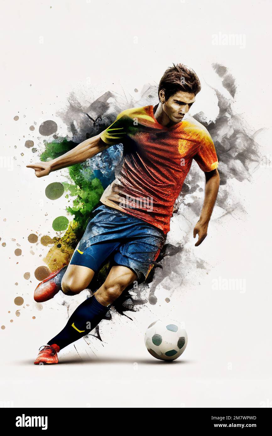 Soccer football player isolated hi-res stock photography and images - Alamy