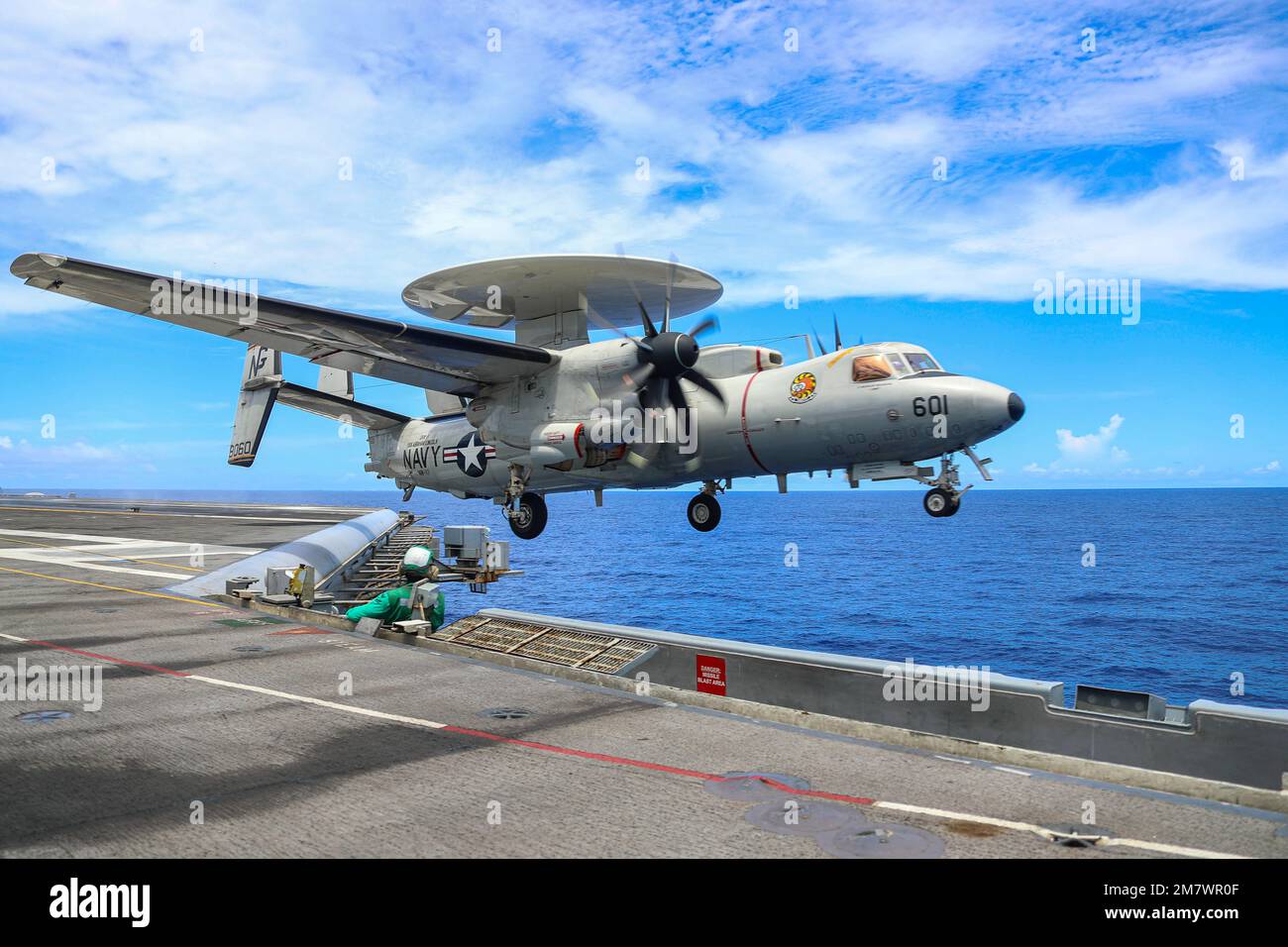 PHILIPPINE SEA (May 14, 2022) An E-2D Hawkeye, assigned to the ...