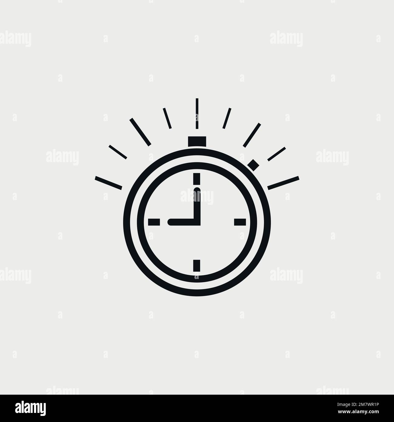 Fast time sign. Time icon on white background. Vector illustration. Eps ...