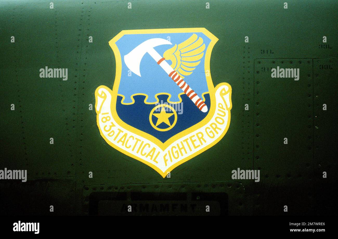 The organizational emblem for the 183rd Tactical Fighter Group ...