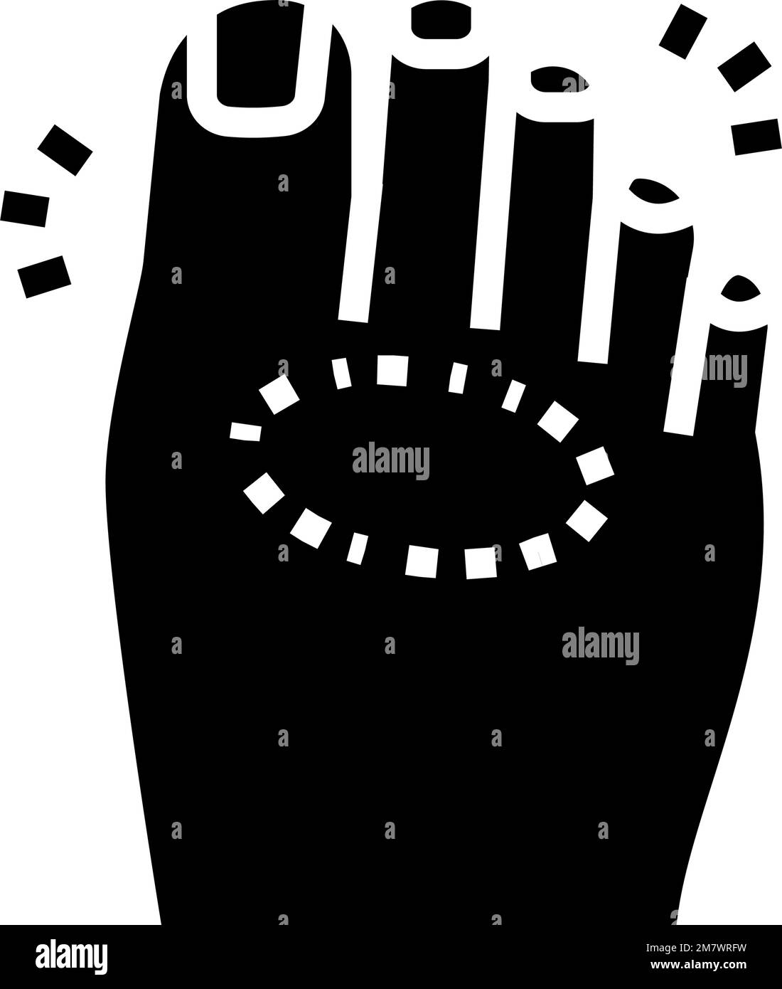 toe pain body ache glyph icon vector illustration Stock Vector Image ...