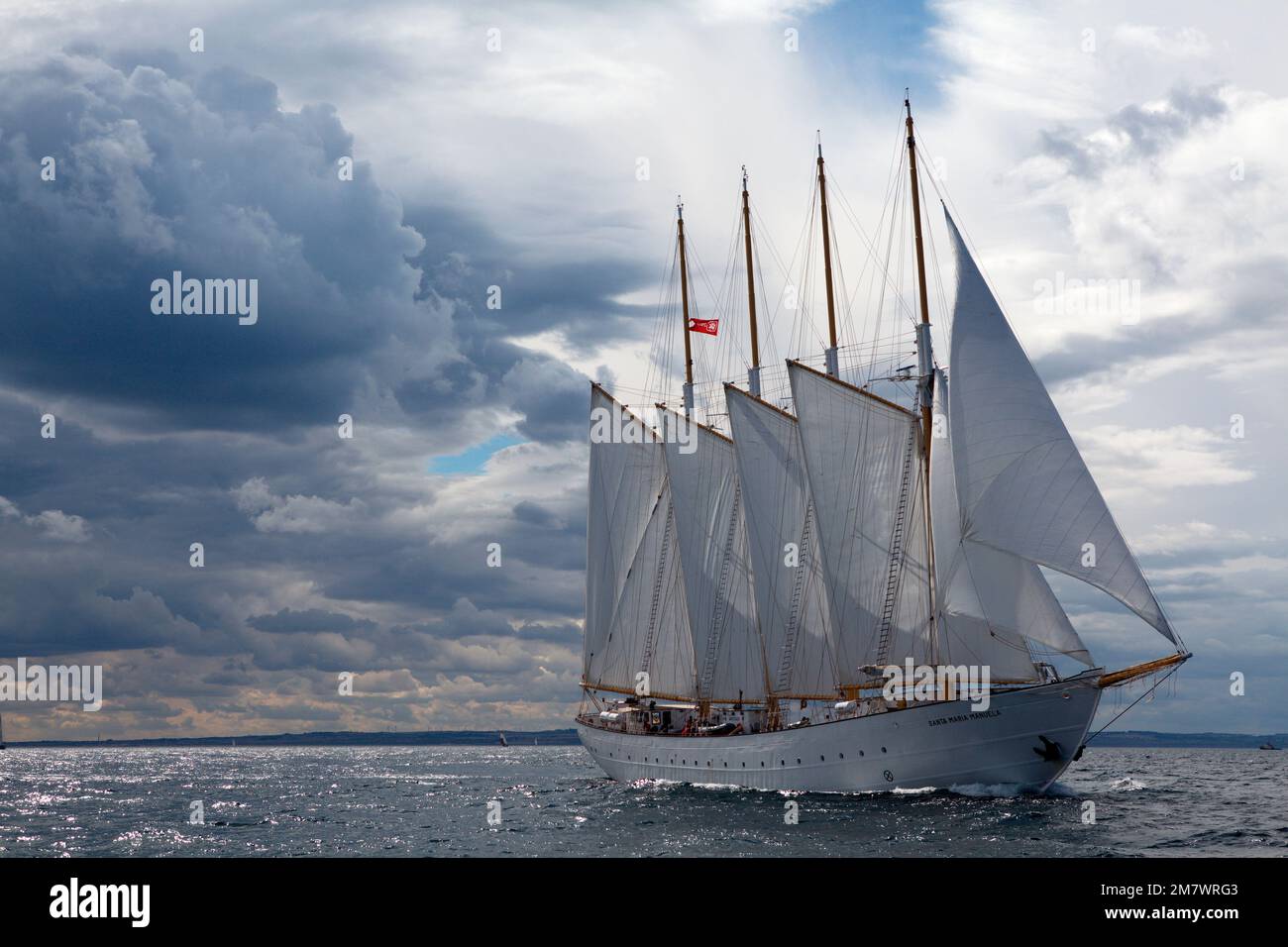 Portuguese schooner Santa Maria Manuela, Hartlepool race start, 2010 ...