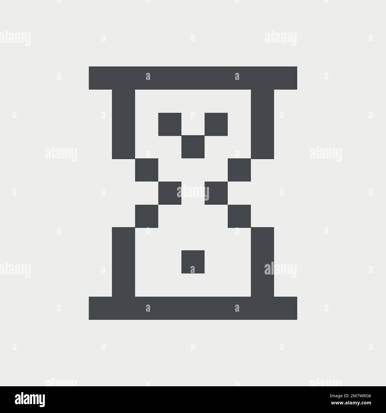 Loading Hourglass isolated on white background. Vector illustration ...