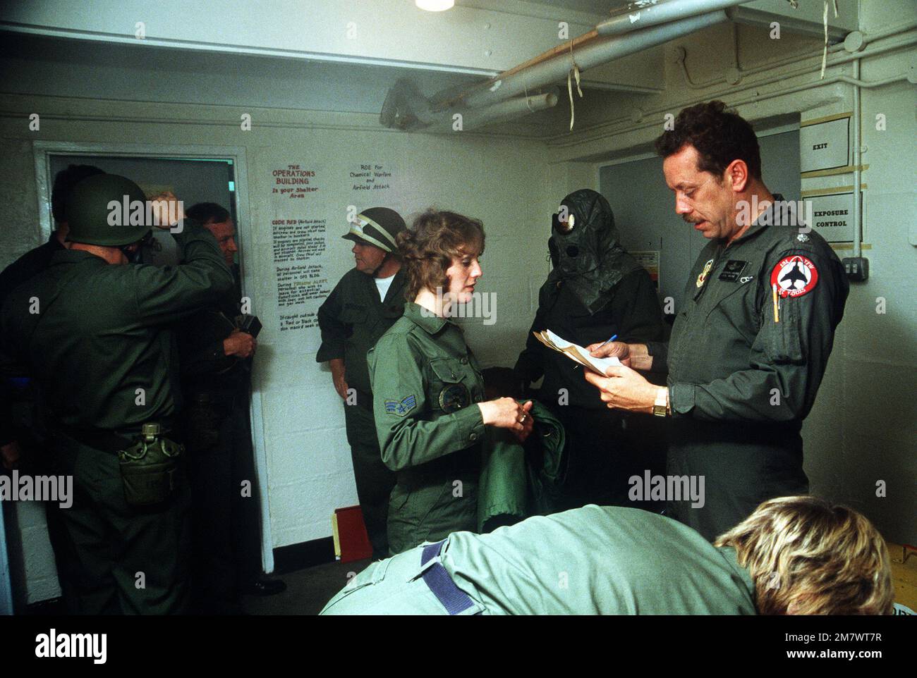 Airmen prepare for chemical warfare training, part of Exercise Coronet ...