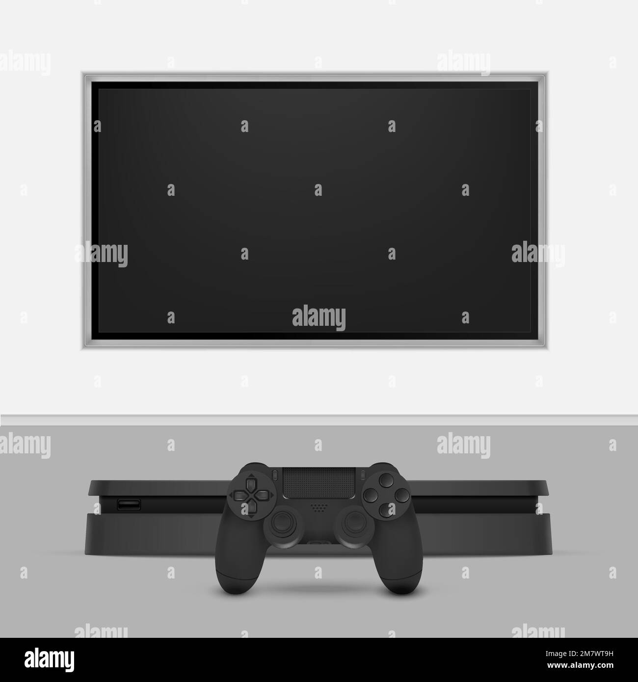 Black xbox controller Stock Vector Images - Alamy