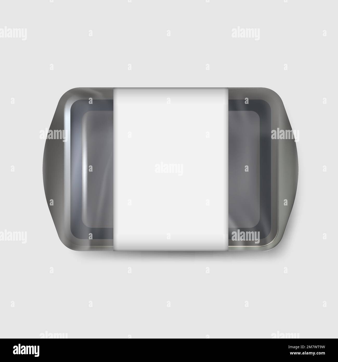 Tray container isolated on white background. Vector illustration. Eps ...