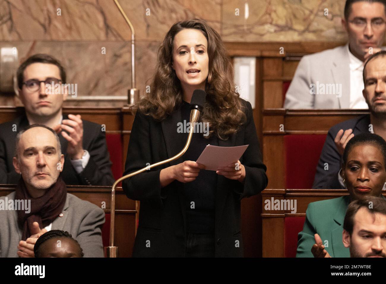 Deputy, Clemence Guette attends a session of Questions to the ...