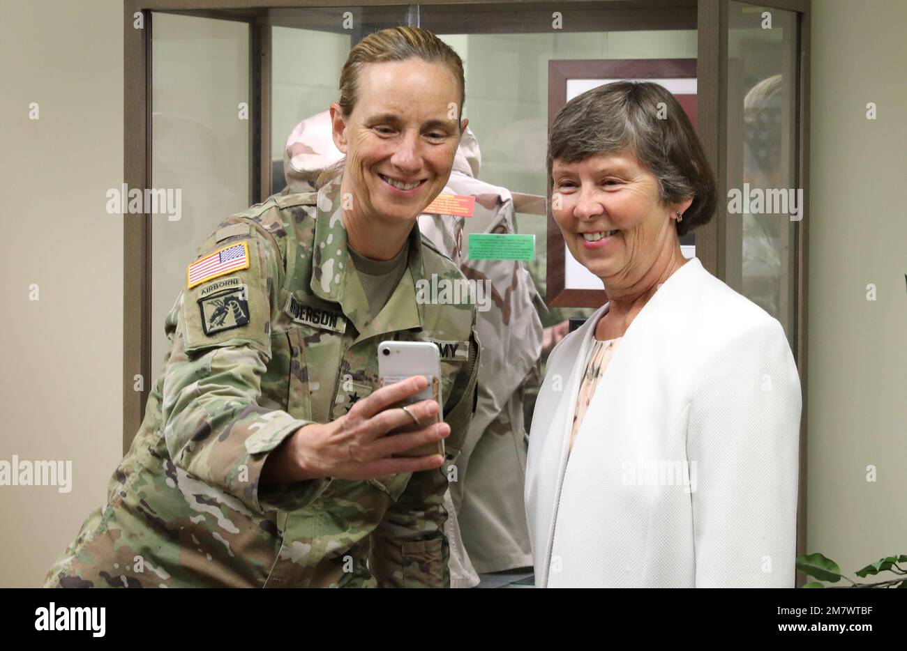 U.S. Army Maj. Gen. Susan Henderson, commanding general of the 377th ...