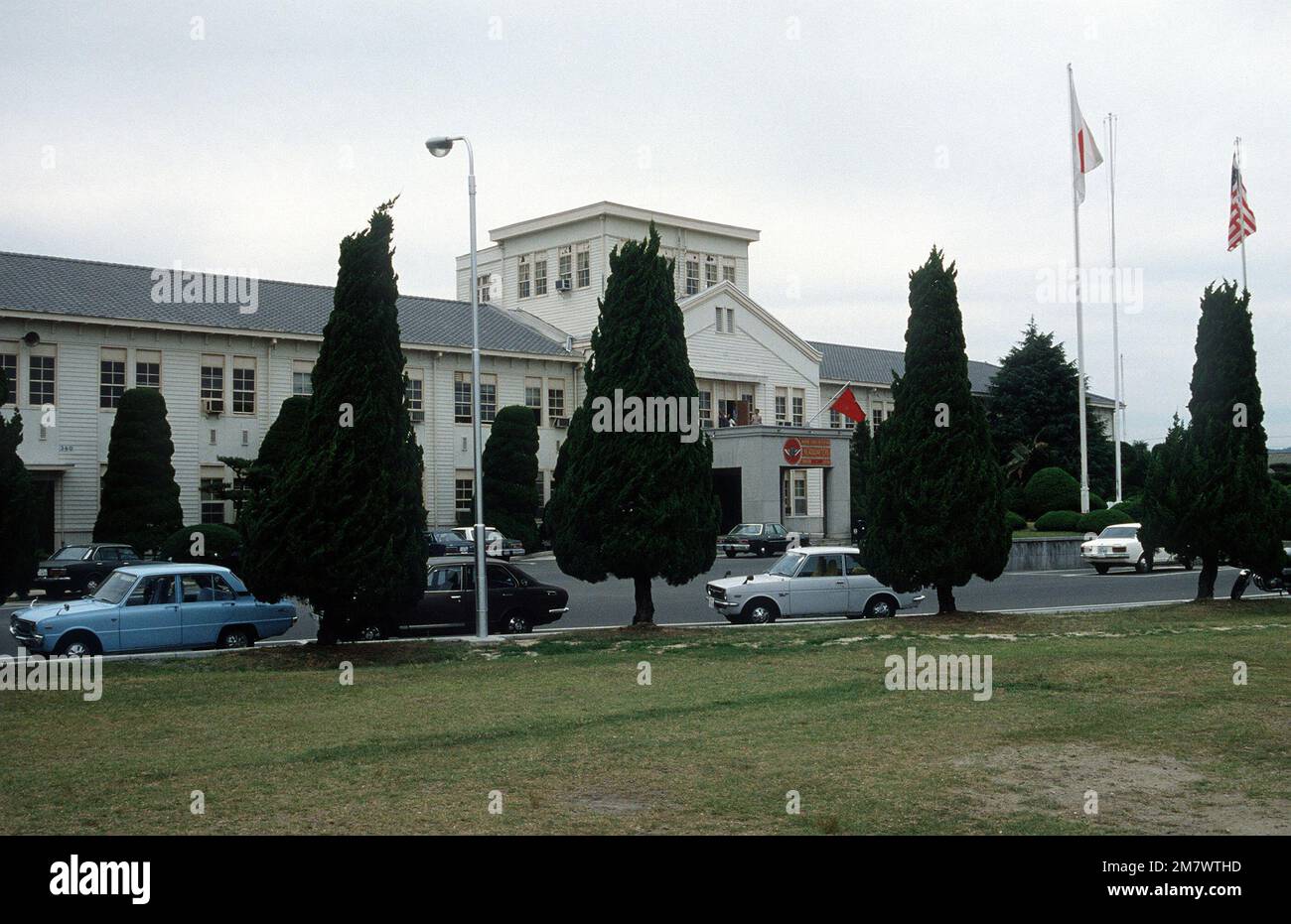 An exterior view of the headquarters building, no. 360. Base: Marine ...
