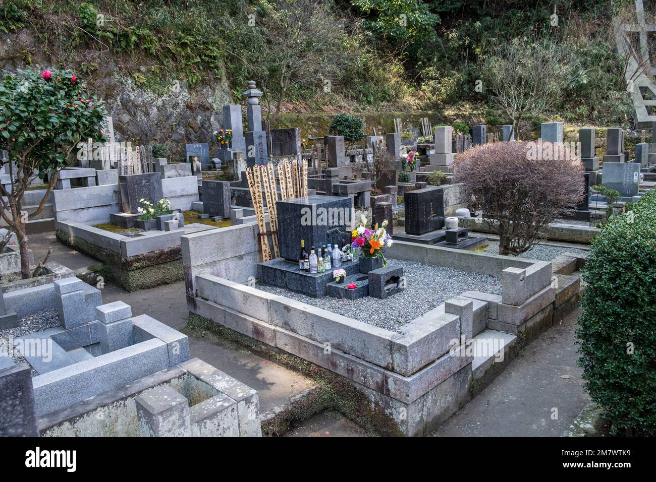 Japan: grave site of Japanese film director Yasujiro Ozu (1903-1963 ...