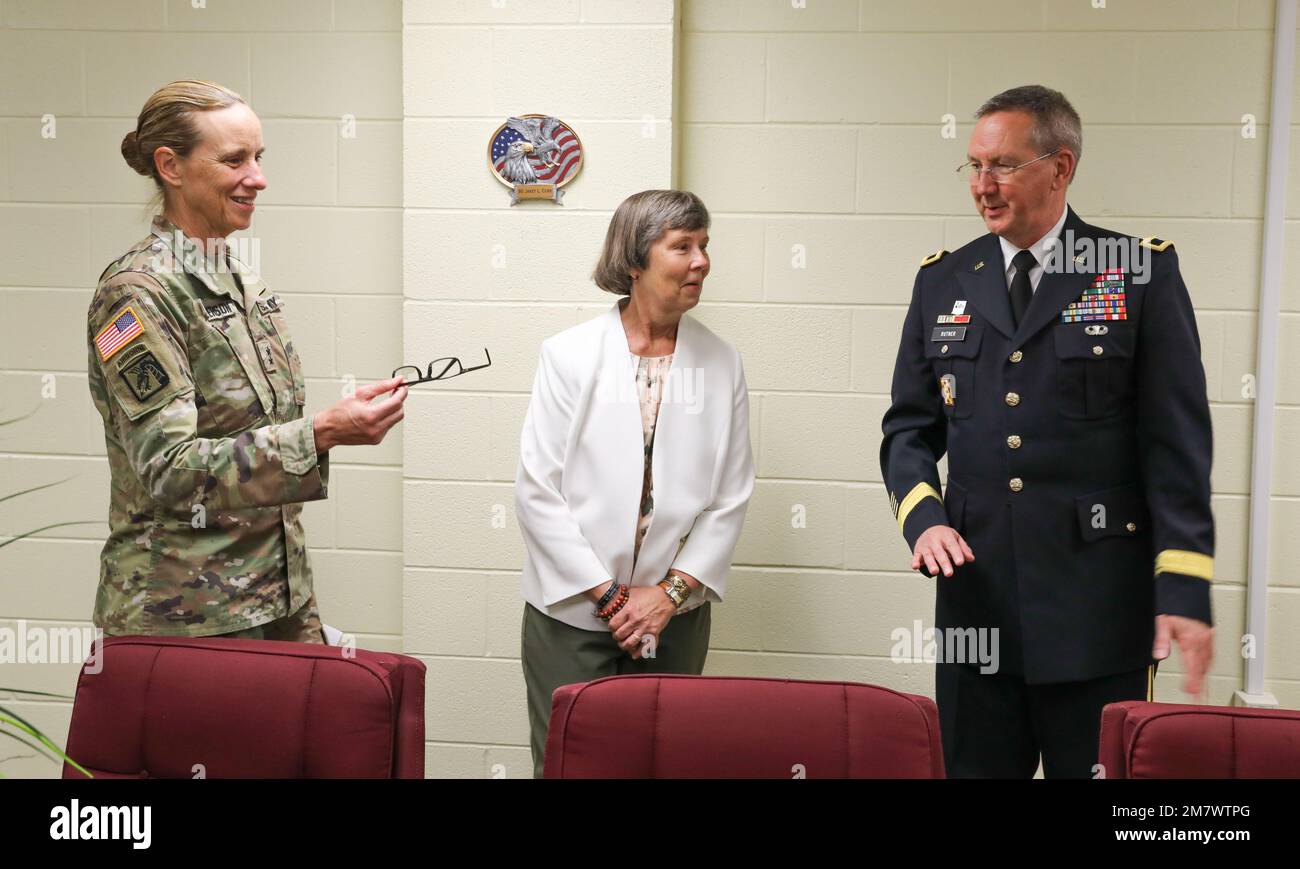 U.S. Army Maj. Gen. Susan Henderson, commanding general of the 377th ...