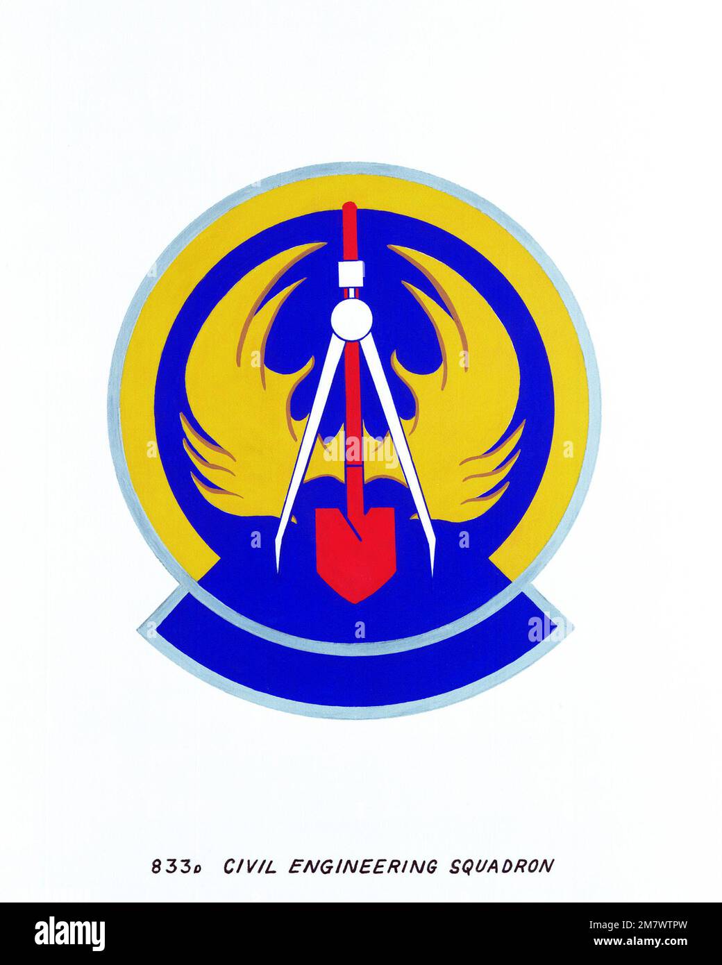 Approved insignia for: 833rd Civil Engineering Squadron. Country ...