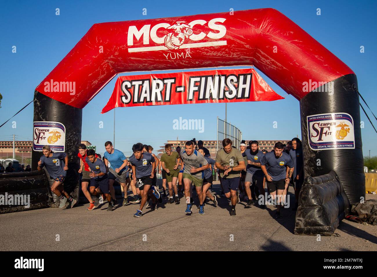 U.S. Marines, Sailors and locals from the Yuma community participate in ...
