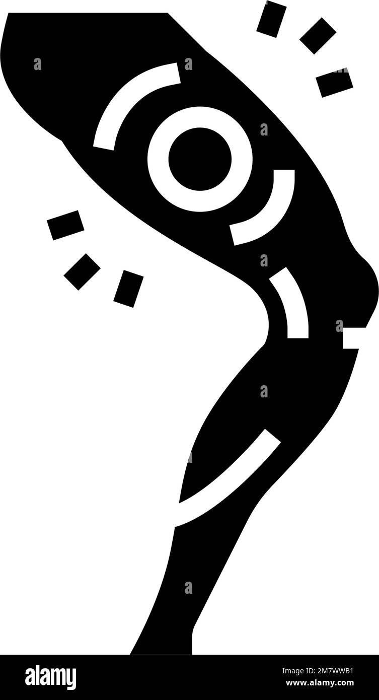 hip pain body ache glyph icon vector illustration Stock Vector Image ...
