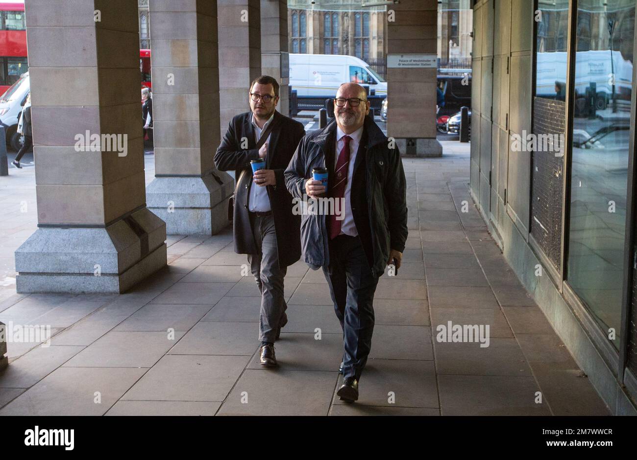 London, England, UK. 11th Jan, 2023. ASLEF General Secretary MICK ...