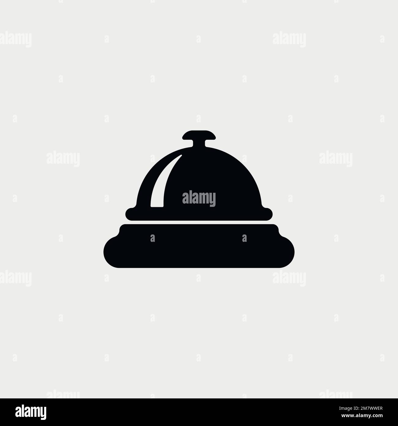 Hotel bell icon isolated on white background. Vector illustration. Eps ...
