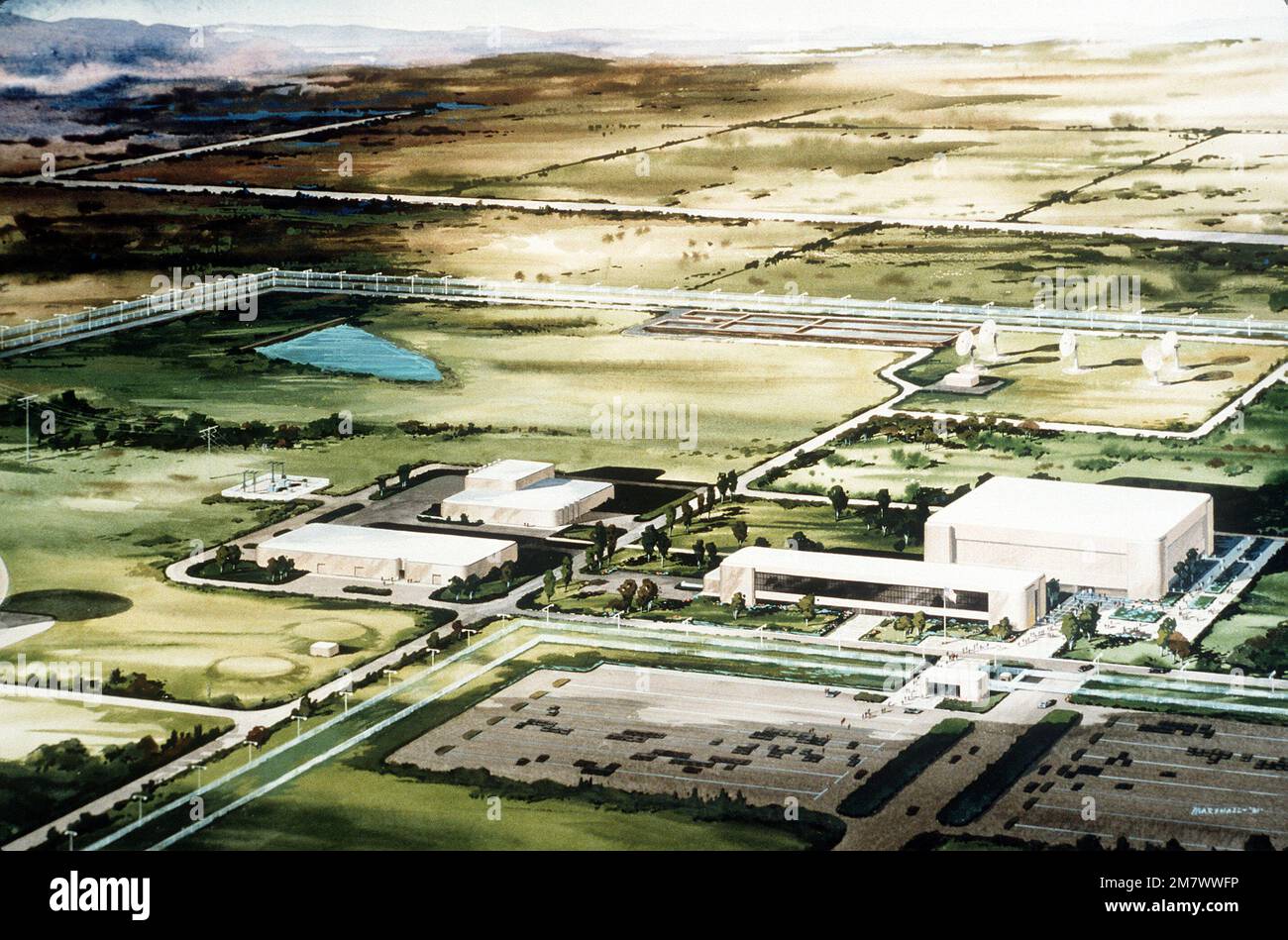 An artist's concept of the Combined Space Operation Center. Country ...