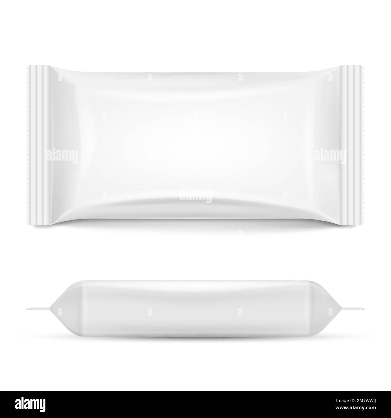 Flow pack isolated on white background. Vector illustration. Eps 10 ...