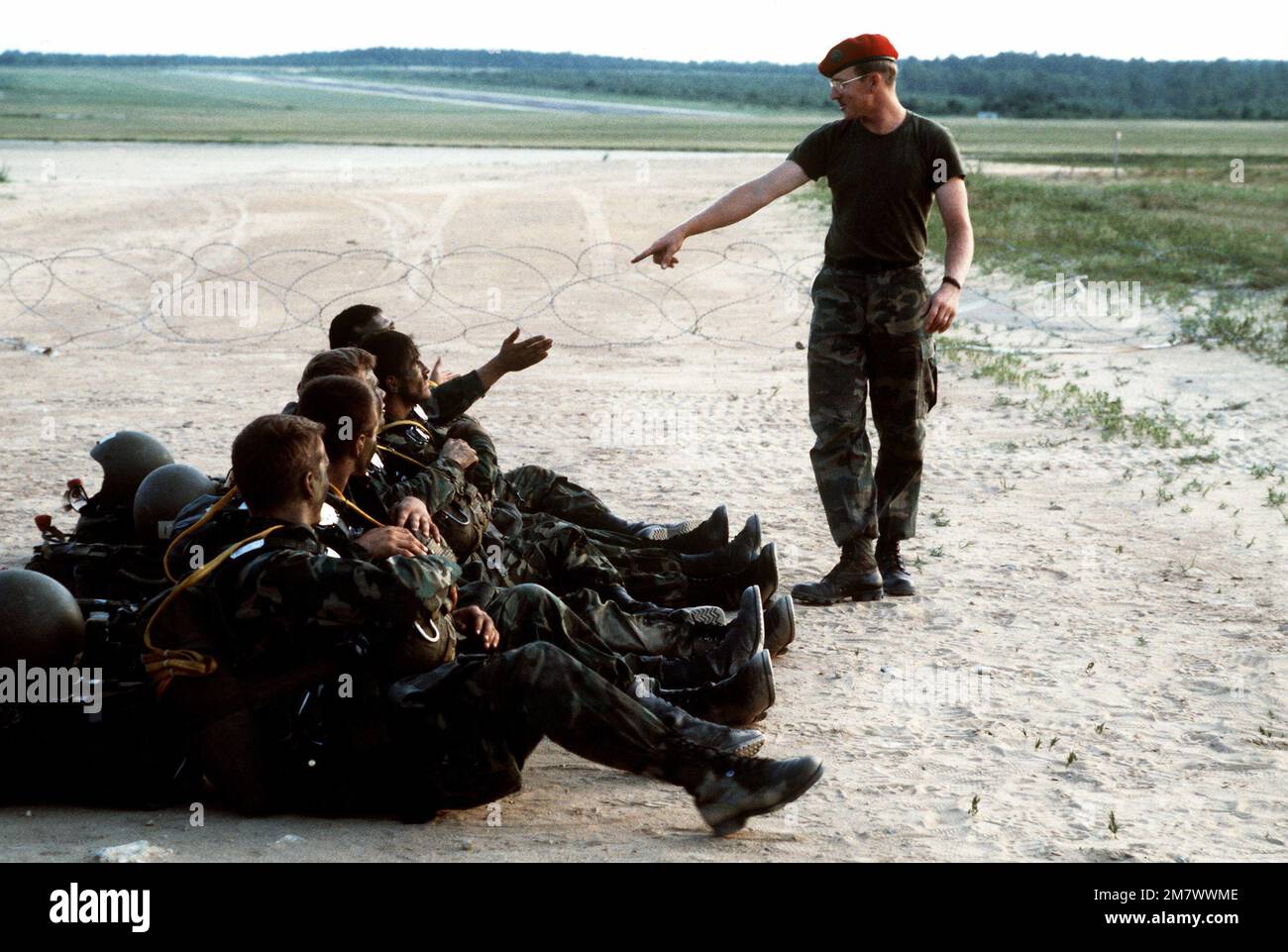 Drill instructor TSGT Steve McLeary questions Combat Control School ...