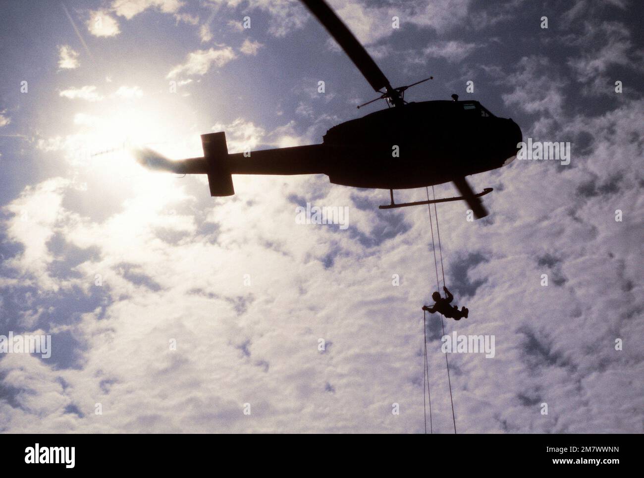 Rappelling from a helicopter hi-res stock photography and images - Alamy
