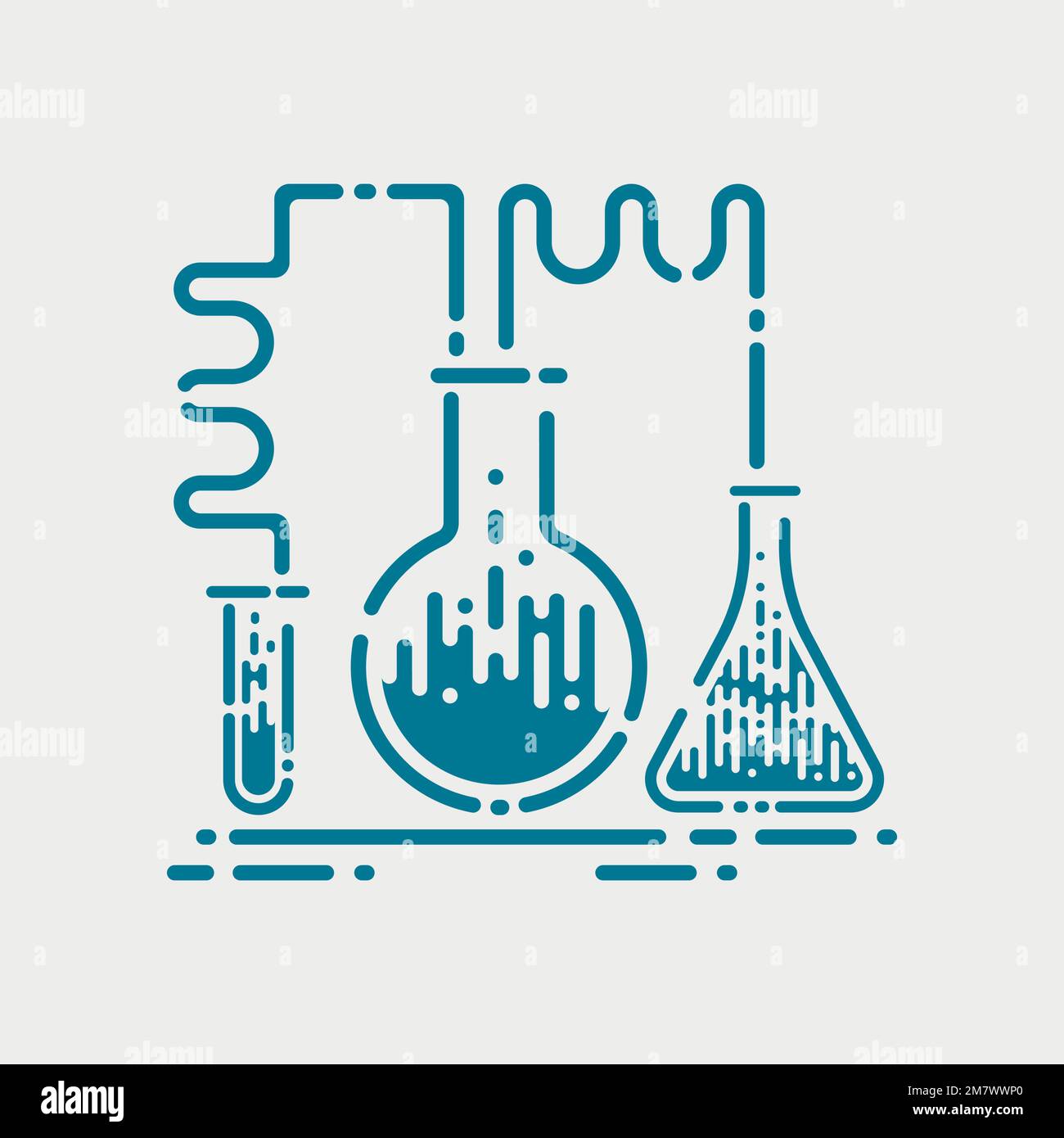 laboratory tubes icon - chemistry and science symbol - medical ...