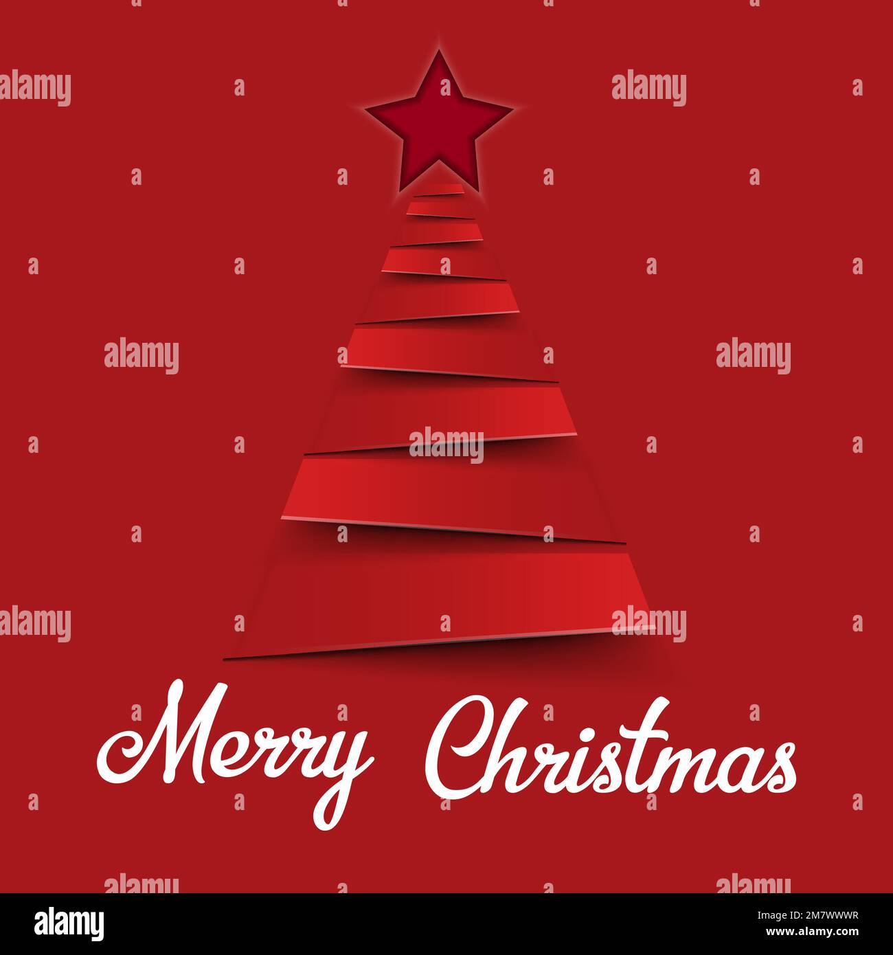 Modern abstract christmas tree isolated on white background. Vector ...
