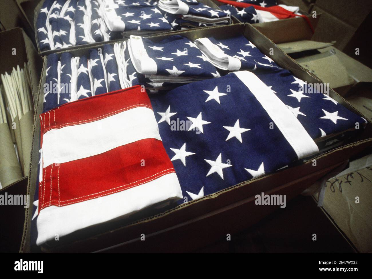 Folded american national flags hi-res stock photography and images - Alamy