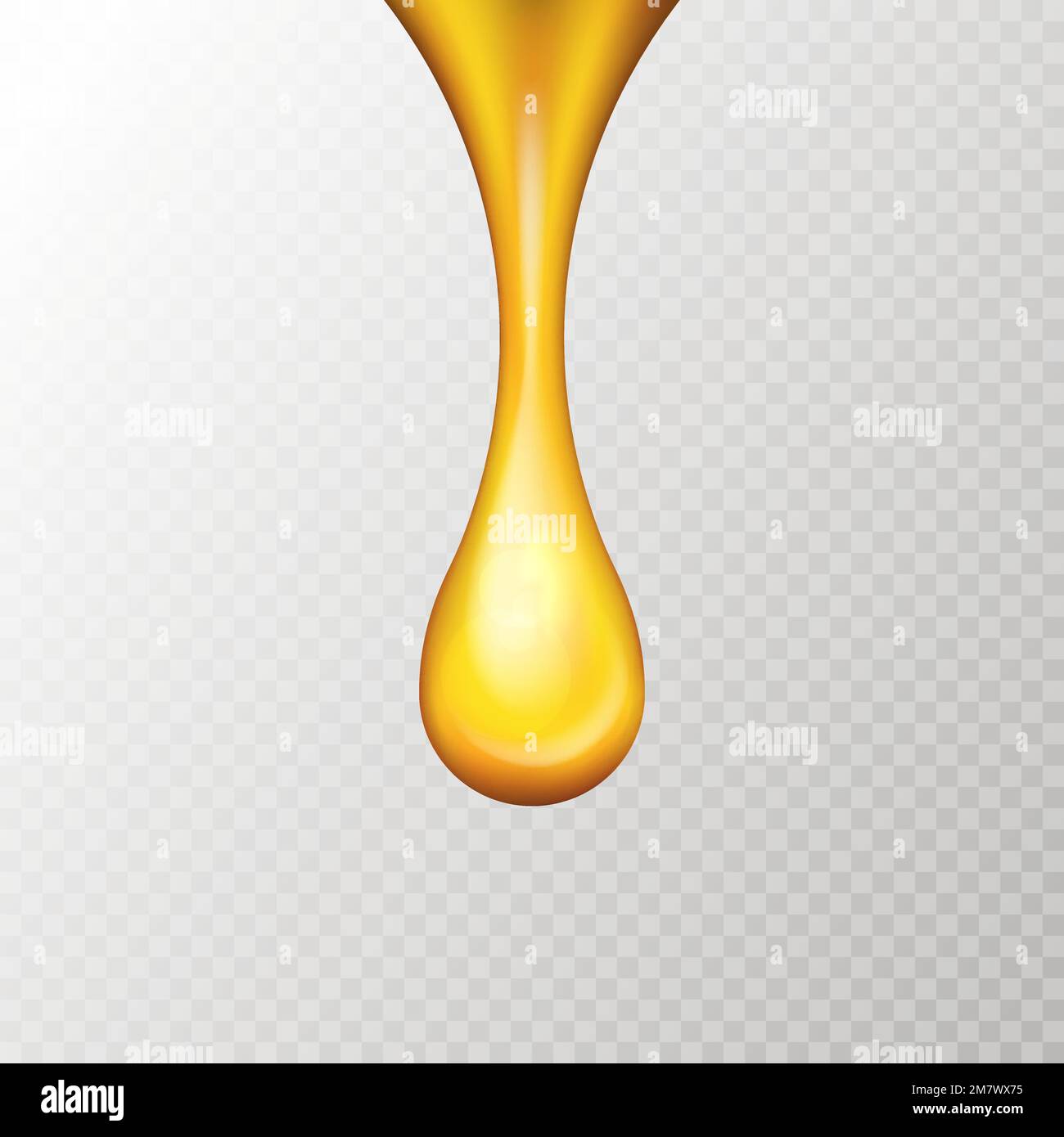 Golden oil drop isolated on transparent background. Vector illustration ...