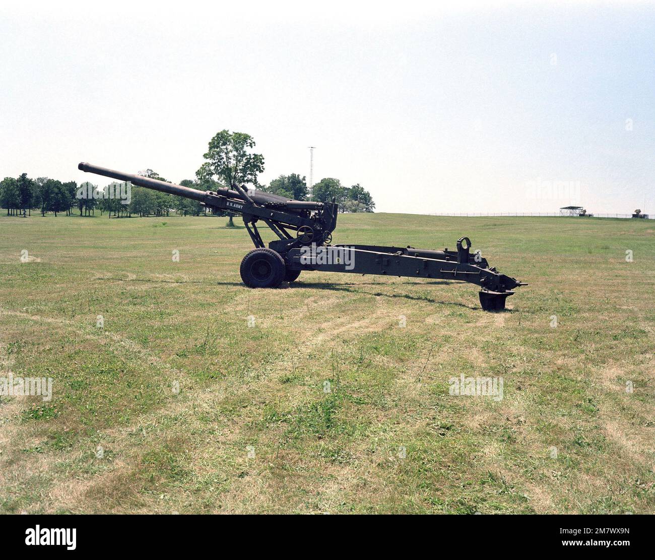 Located at Chambersburg, Pennsylvania. A view of an M198 155 mm ...