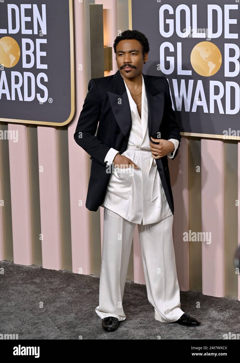 Los Angeles, USA. 10th Jan, 2023. Donald Glover arriving at the 80th ...