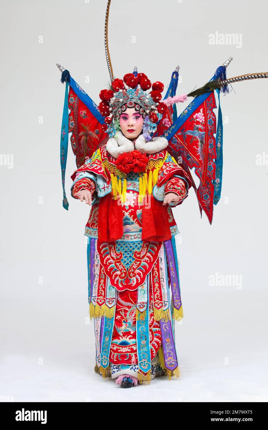 The lady takes command of Beijing Opera Stock Photo - Alamy