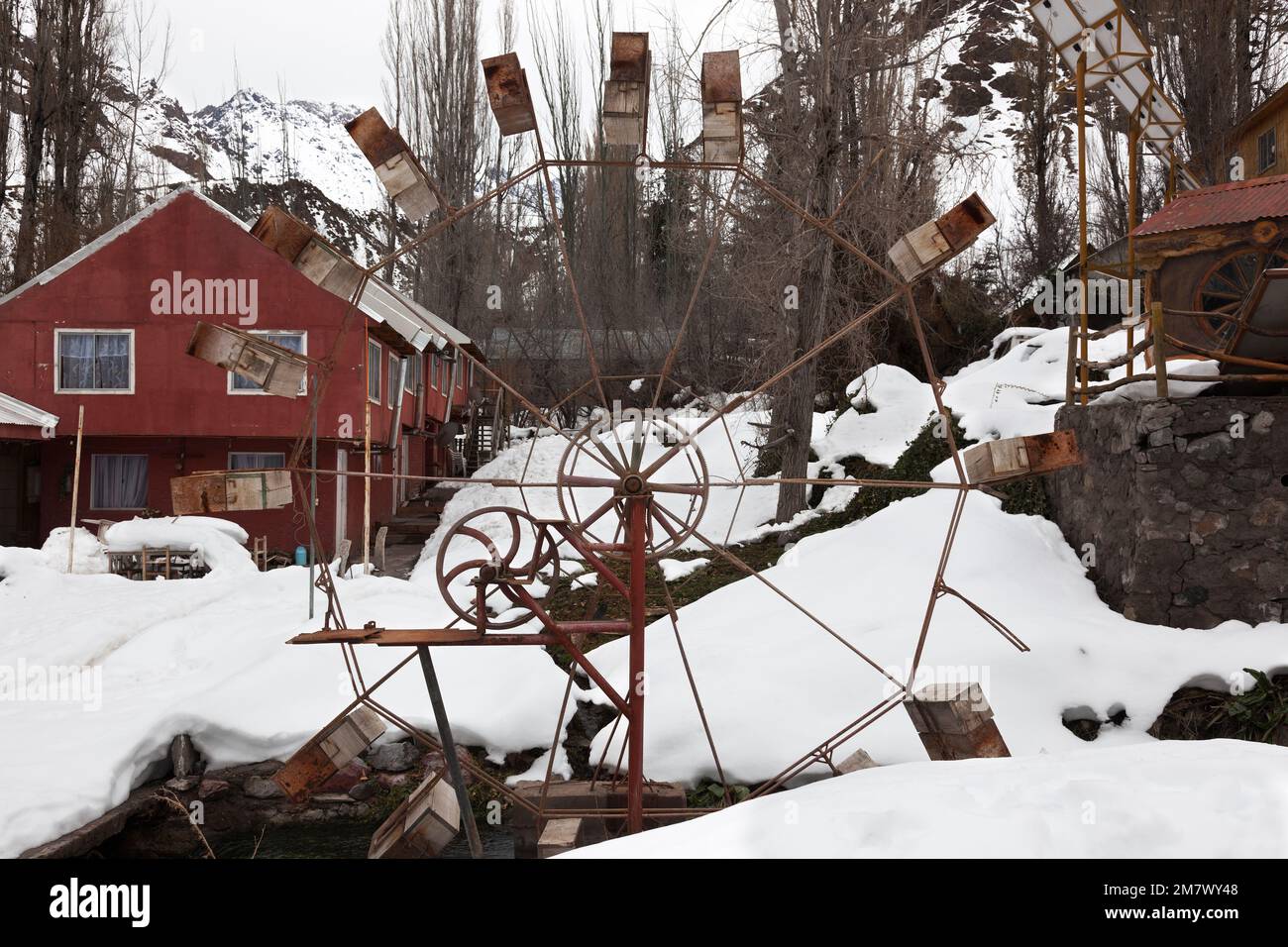 Village in Andes Mountains Stock Photo - Alamy
