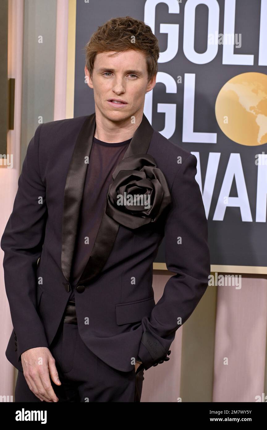 Los Angeles, USA. 10th Jan, 2023. Eddie Redmayne arriving at the 80th ...