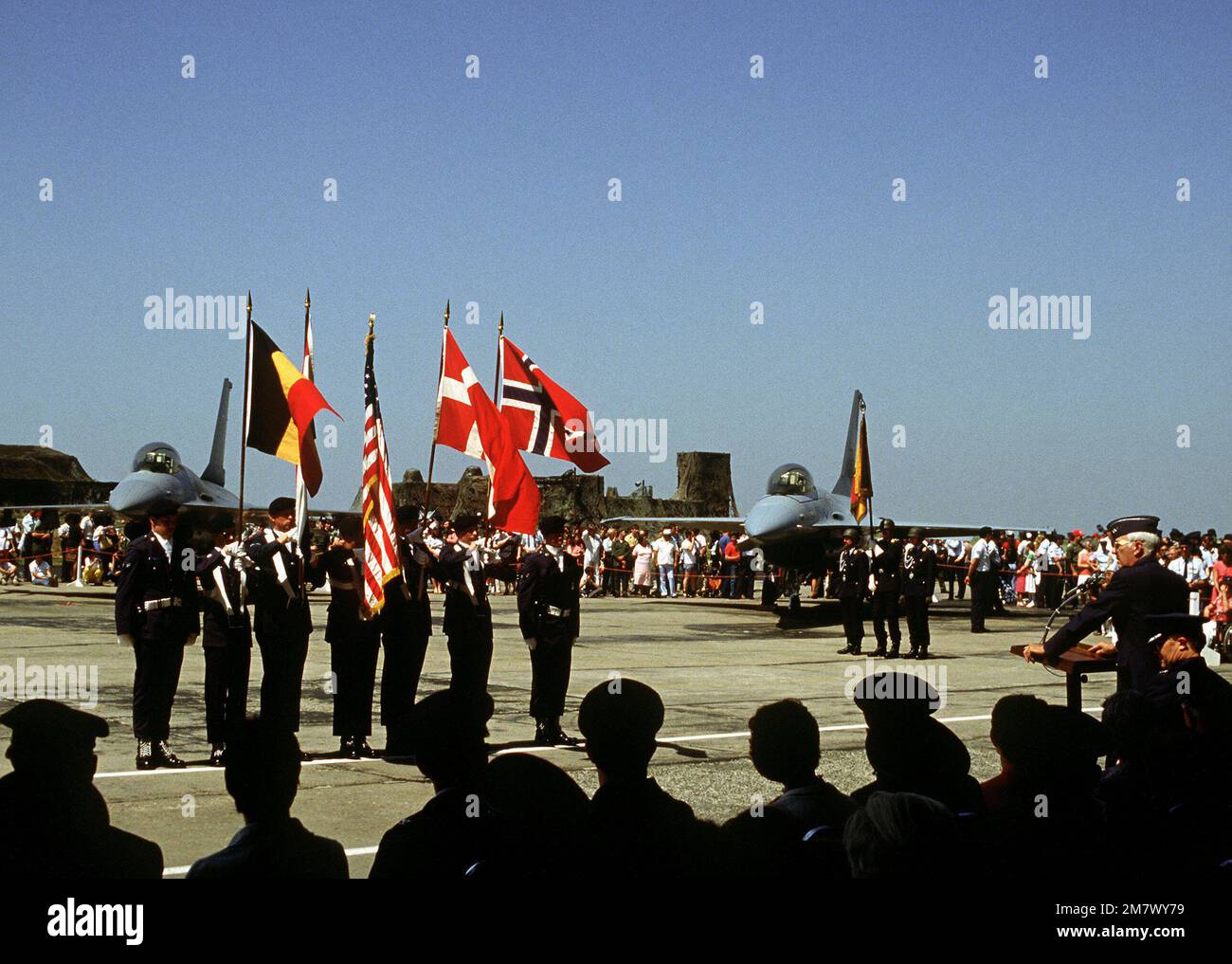 GEN Billy M. Minter, commander, Allied Air Forces in Europe speaks at a ...
