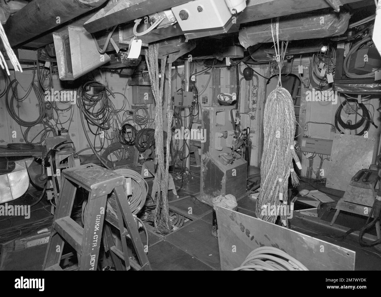 The combat information center aboard the guided missile frigate DOYLE ...