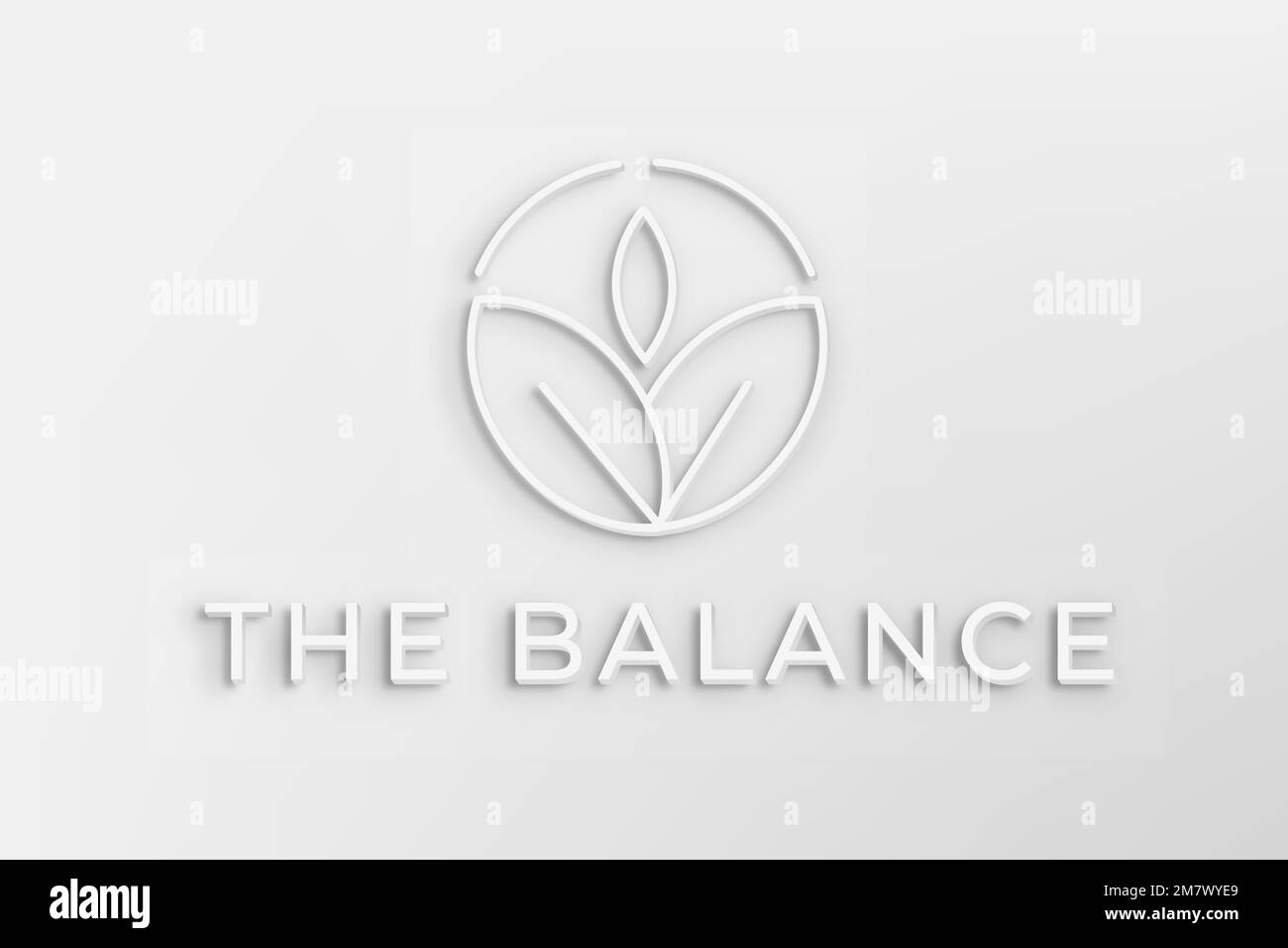 Editable spa business logo vector with the balance text Stock Vector ...