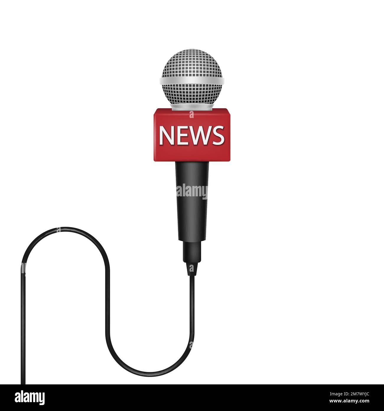 Microphone blank box press tv Stock Vector Images - Alamy
