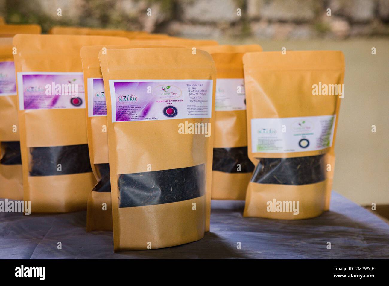 Kenyan Tea Leaves Processed packaged in a container Stock Photo - Alamy